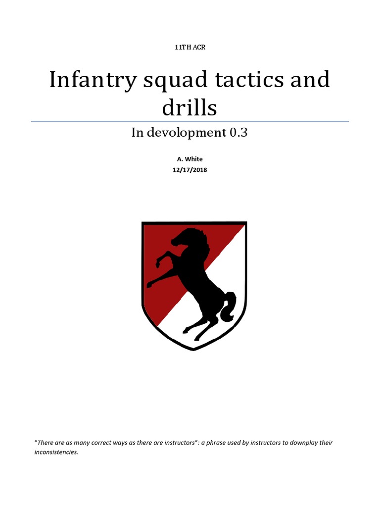 11thACR Squad Tactics | PDF | Anti Tank Warfare | Marksman