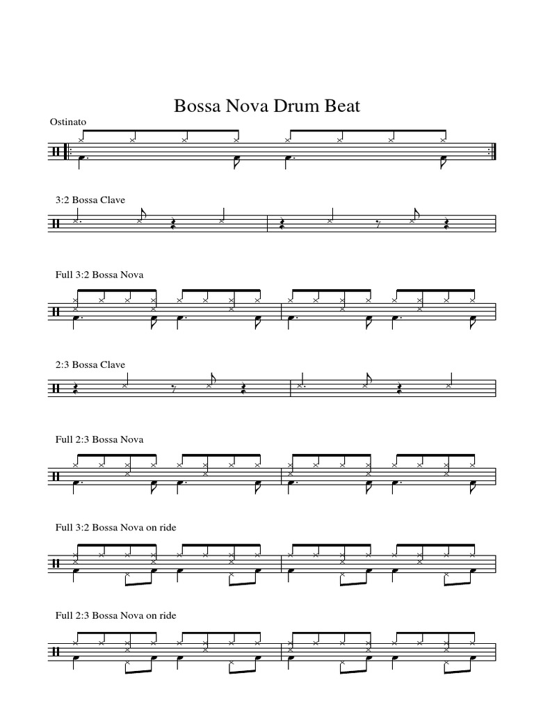 Bossa Nova Drum Beat | PDF