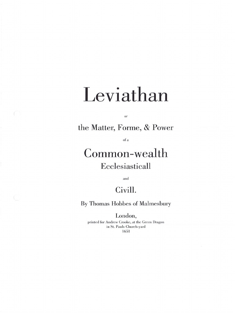 Leviathan Book Chapter | PDF