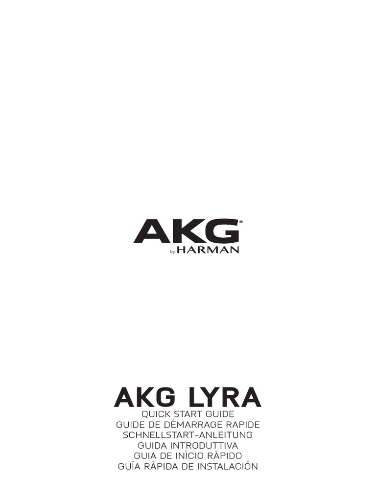 Akg Lyra QSG Combined 091719 | PDF | Headphones | Microphone