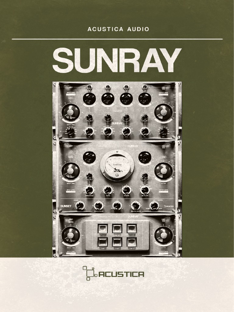 Sunray Manual | PDF | Equalization (Audio) | Amplifier
