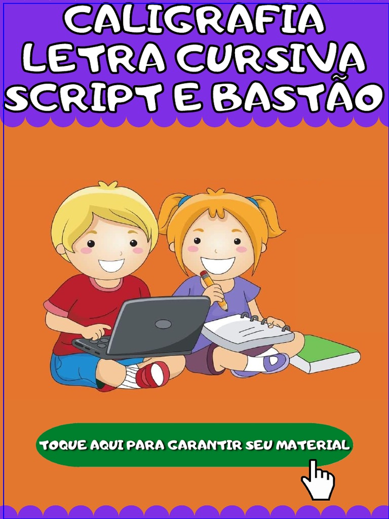 Caligrafia Letra Cursiva Script Bastão | PDF