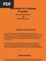 Organization Structure of Kitchen & Kitchen Brigade - Lesson | PDF | Chef | Gastronomy