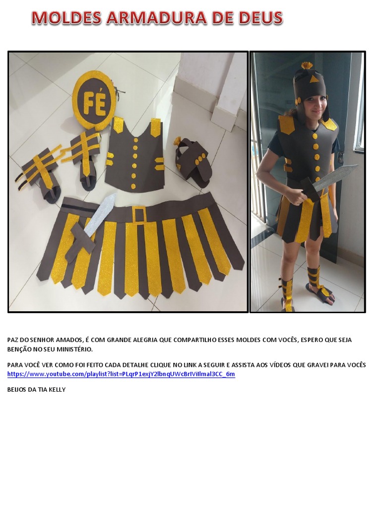 Moldes Da Armadura Em Eva | PDF