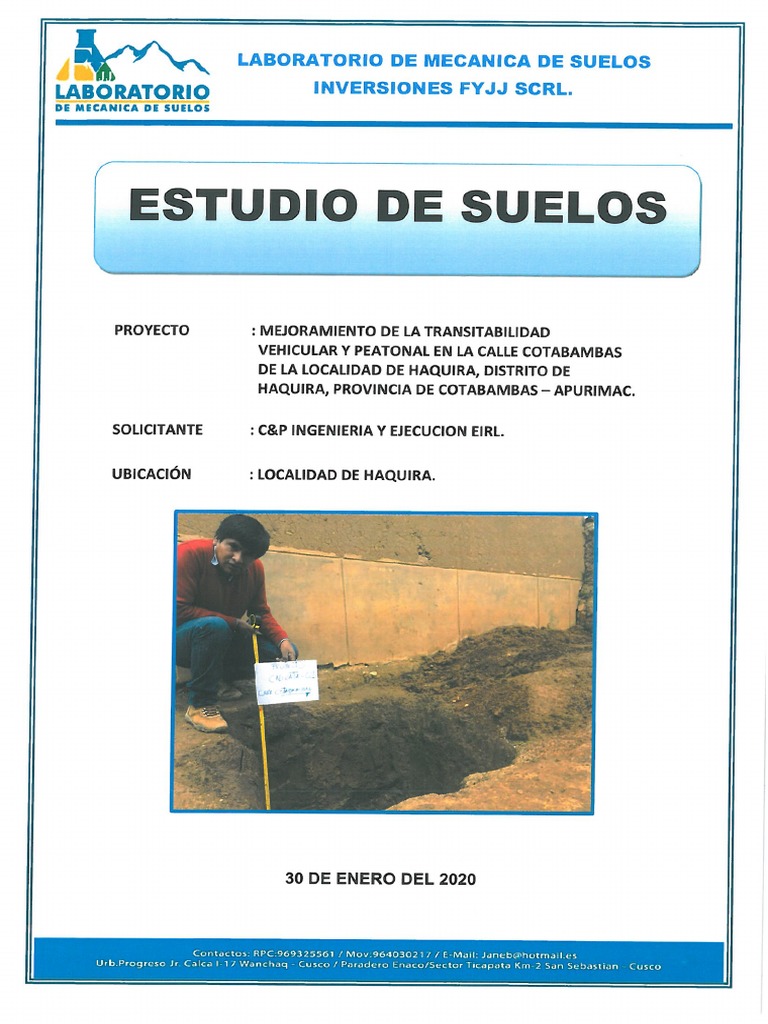 Estudio de Suelos | PDF