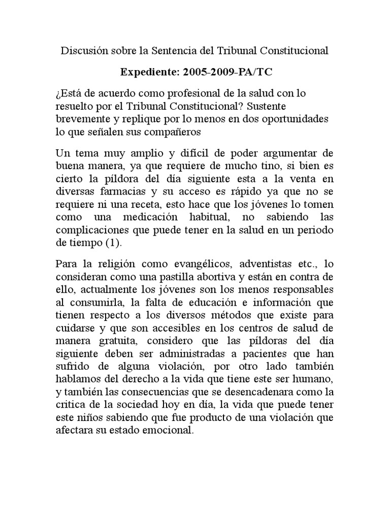 Foro de Debate | PDF