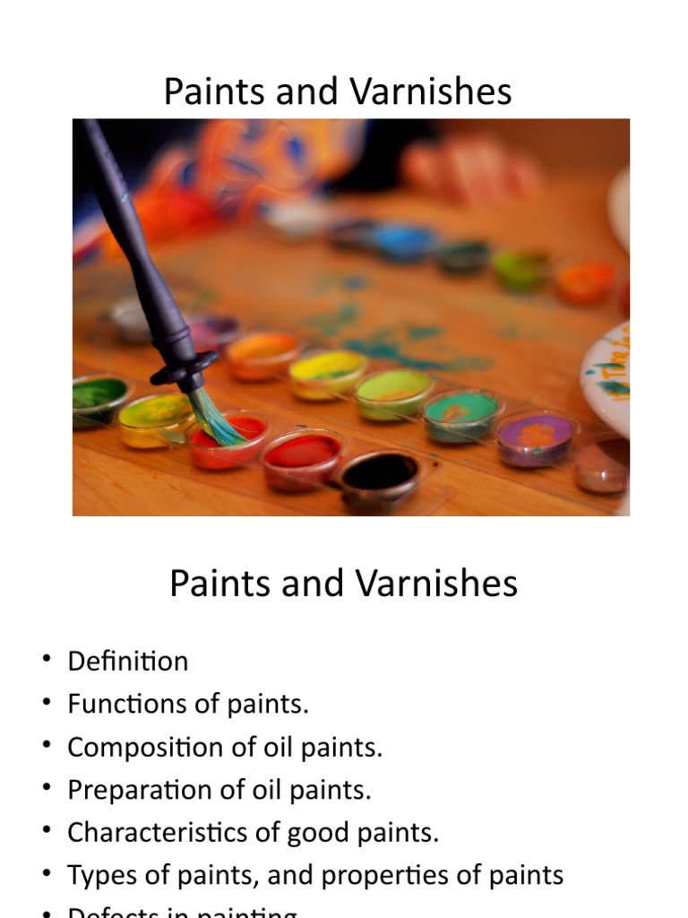 Paints Slides | PDF | Paint | Varnish