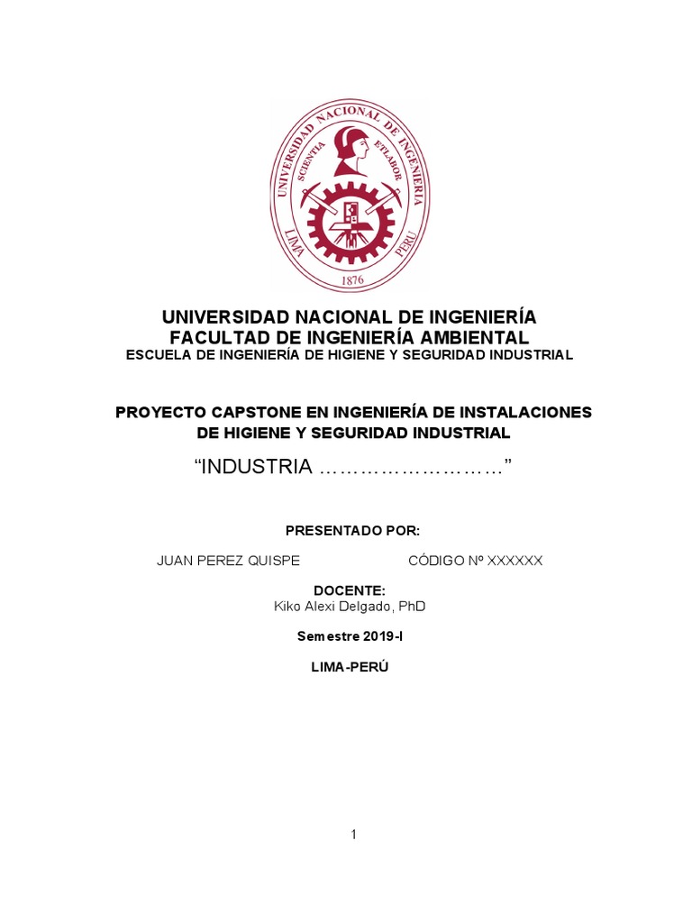 Formato de Proyecto CAPSTONE 2018-II | PDF