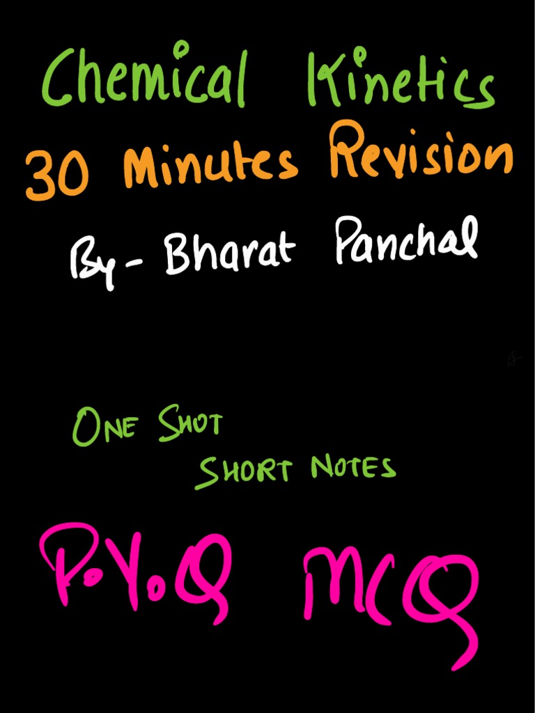 30 Minutes Chemical Kinetics | PDF | Reaction Rate | Chemical Reactions