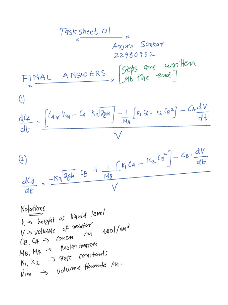 Task Sheet 01, Sankar Nivas Arjun Sankar 22980952 | PDF