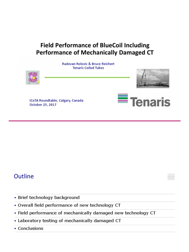 Field Performance of BlueCoil Including Performance of Mechanically Damaged CT | PDF | Fatigue ...
