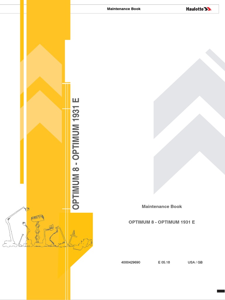 Haulotte Optimum 8 Maintenance Manual | PDF | Reliability Engineering ...