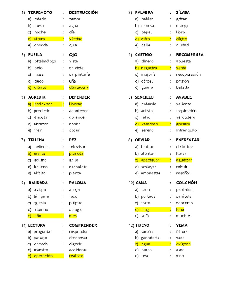 RV - Analogías | PDF