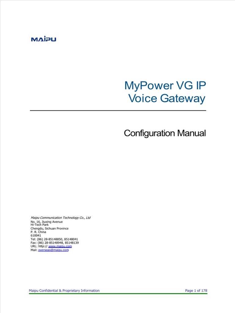 Vdocuments - MX Mypower VG Ip Config Manual | PDF | Voice Over Ip ...