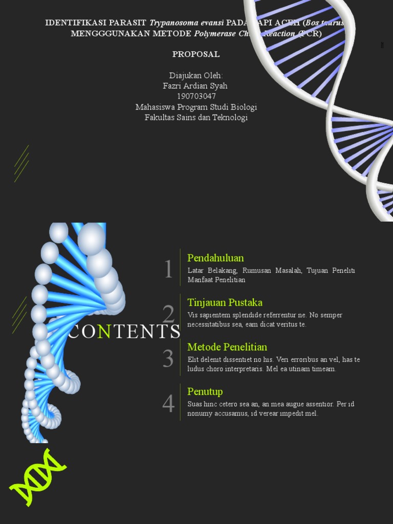 Deteksi Trypanosoma evansi pada Sapi Aceh | PDF
