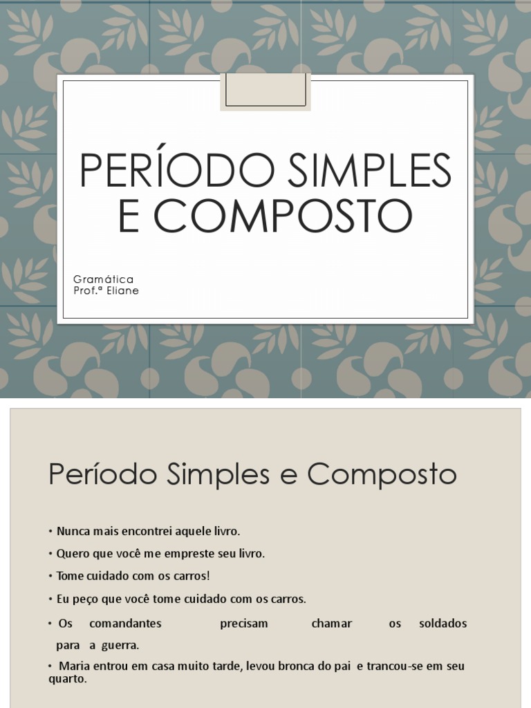 Período Simples e Composto | PDF