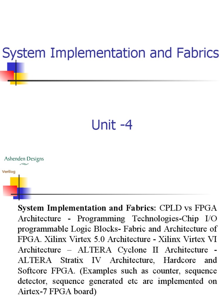 Implementation Fabric | PDF | Field Programmable Gate Array | Integrated Circuit