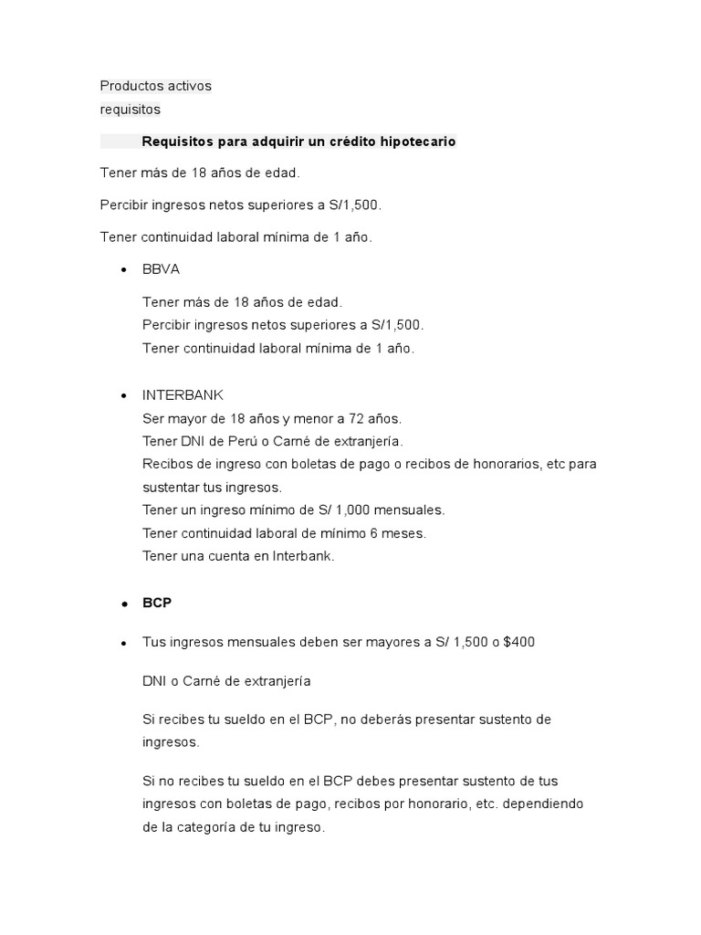 Productos activos | PDF | Tarjeta de crédito | Seguro