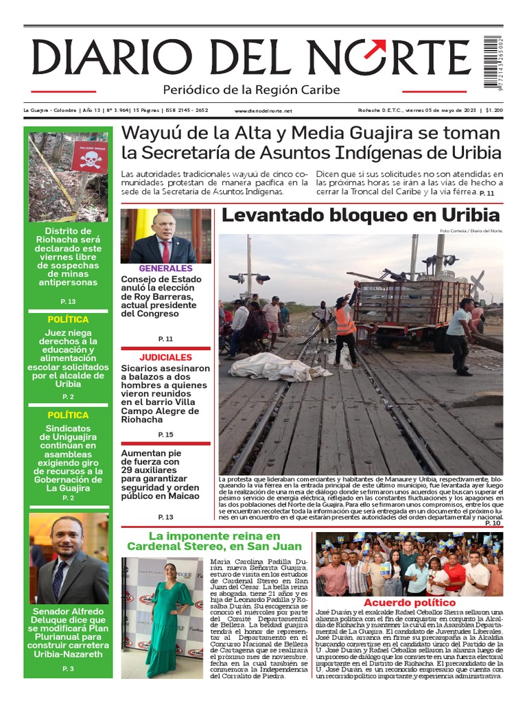 Diario Del Norte Del 05 de Mayo de 2023 | PDF | Alcalde