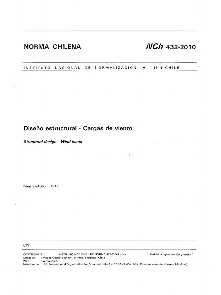 NCH 432-2010 | PDF