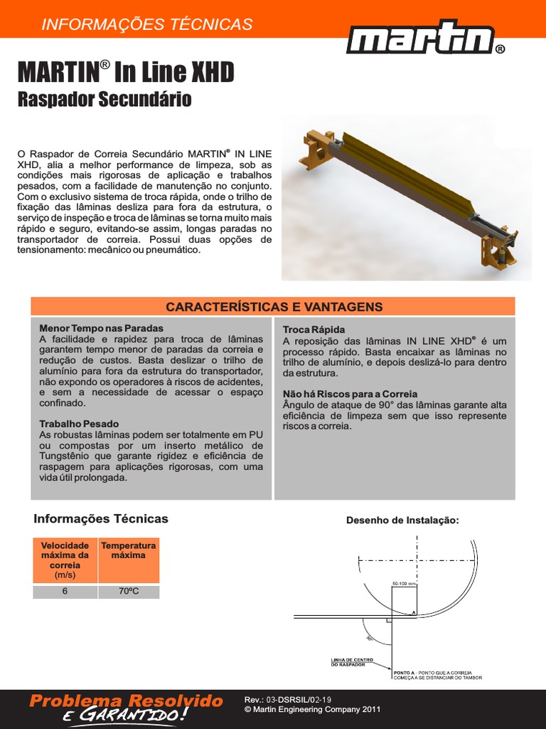Data Sheet Raspador Secundário in Line ISX | PDF | Física Aplicada e Interdisciplinar ...