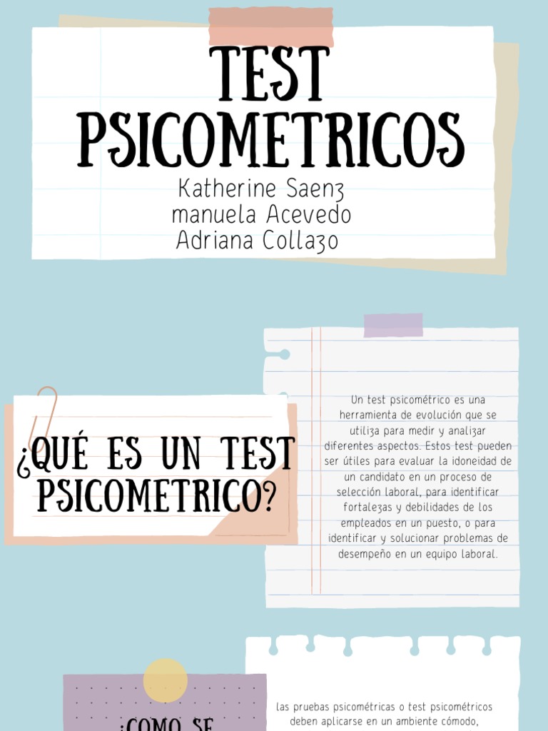 test psicométricos_230622_121725 | PDF