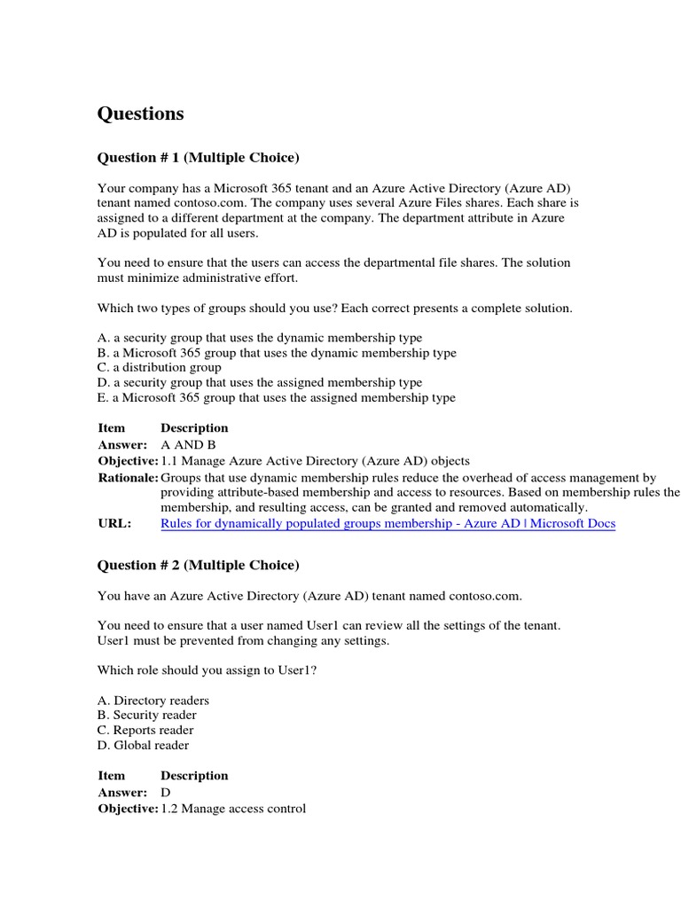 Questions Az 104 | PDF | Active Directory | Backup