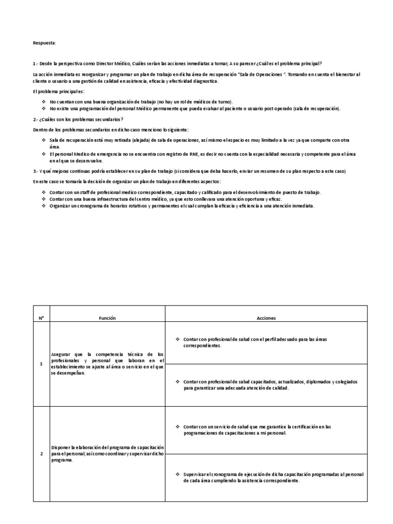Tarea N°3 | PDF | Calidad (comercial) | Hospital