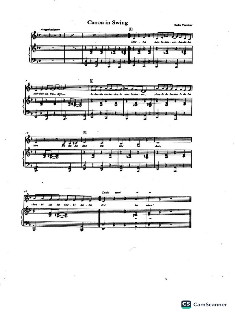 Canon in swing | PDF