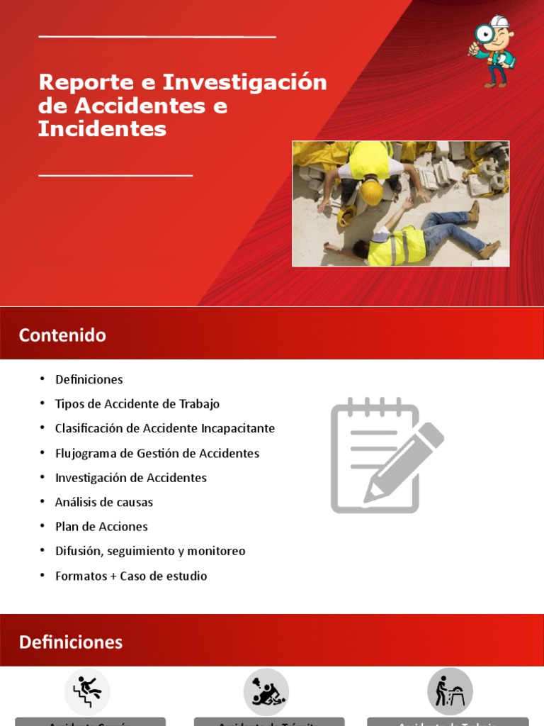 Reporte e Investigación de Accidente e Incidente | PDF | Causas de la ...