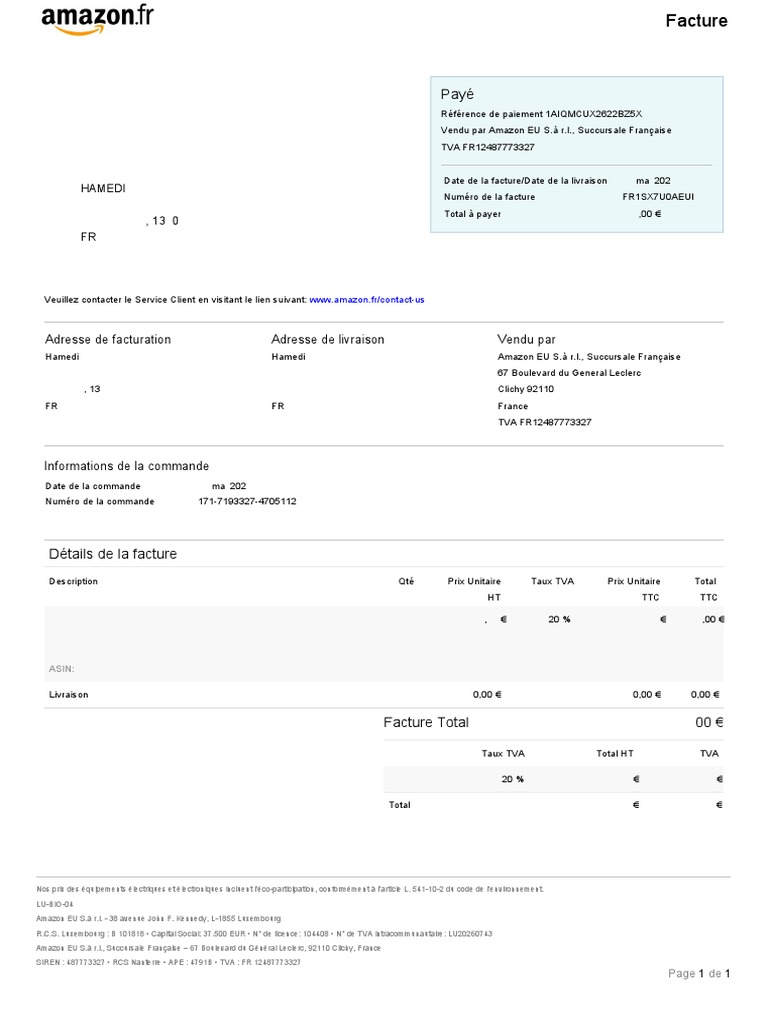 Facture Cafetiere | Download Free PDF | Taxe sur la valeur ajoutée ...