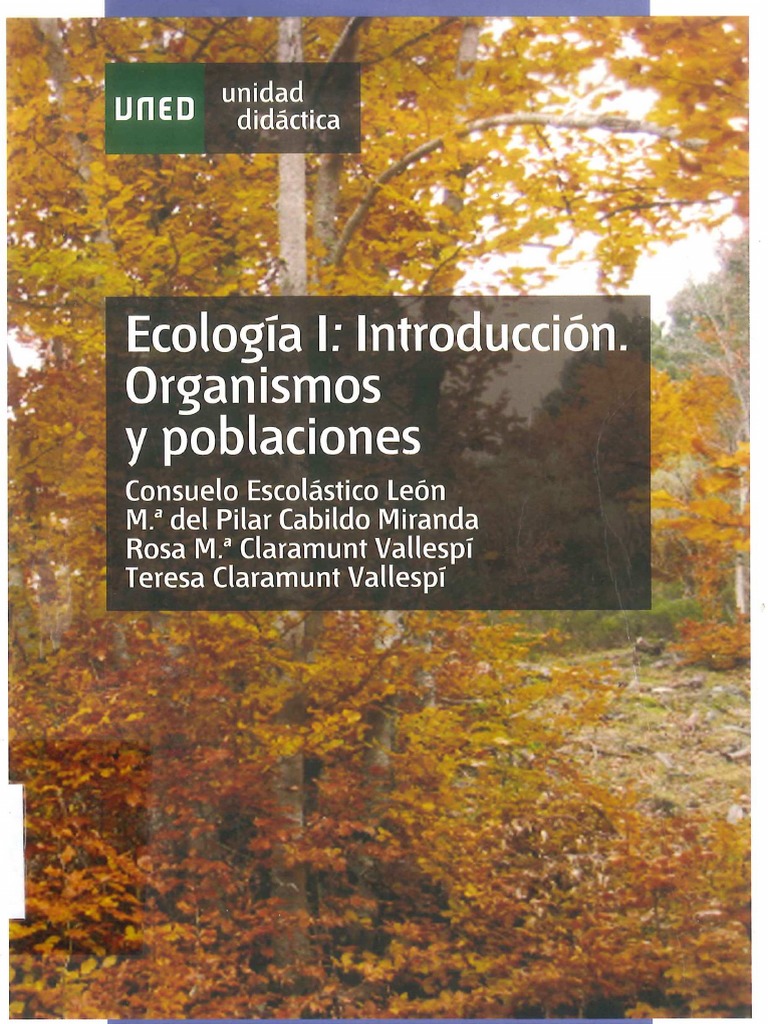 Libro Ecología 1 UNED | PDF | Ecosistema | Ecología