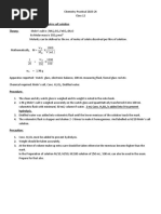 Chemistry - Record Writing Manual - Class XII | PDF | Electrochemistry | Titration