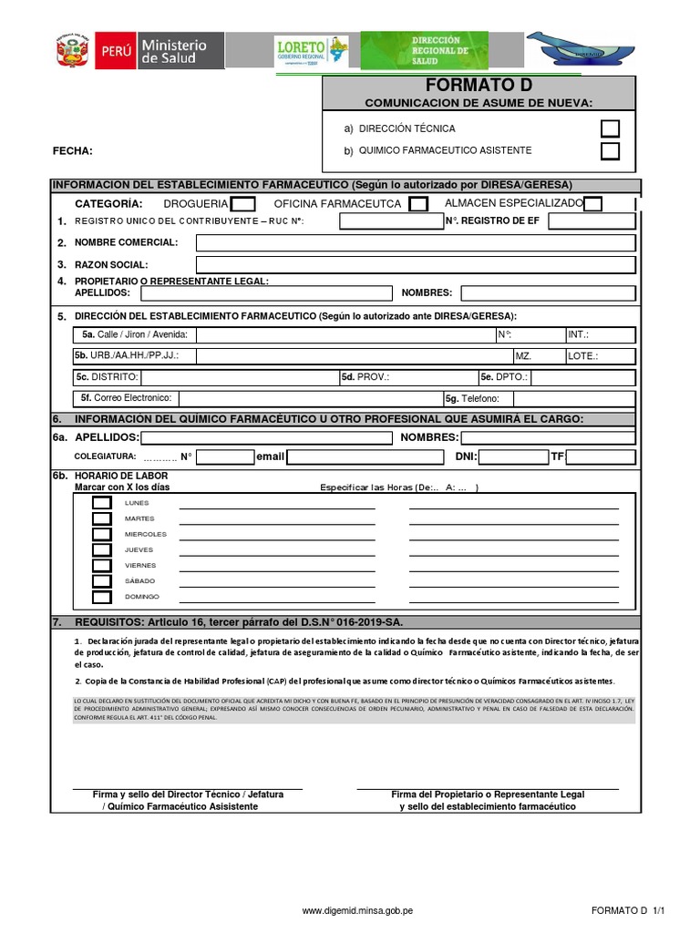 FORMATO DE COMUNICACION DE ASUME | PDF