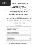 Load Cell Instruction Manual | PDF | Electrical Connector | Calibration