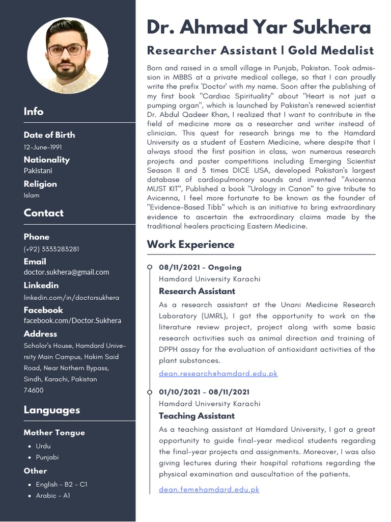 Dr. Sukhera's CV | PDF