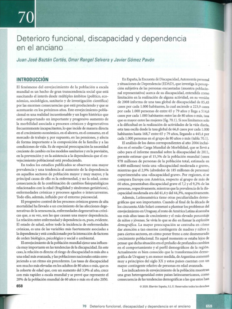 Deterioro Funcional | PDF