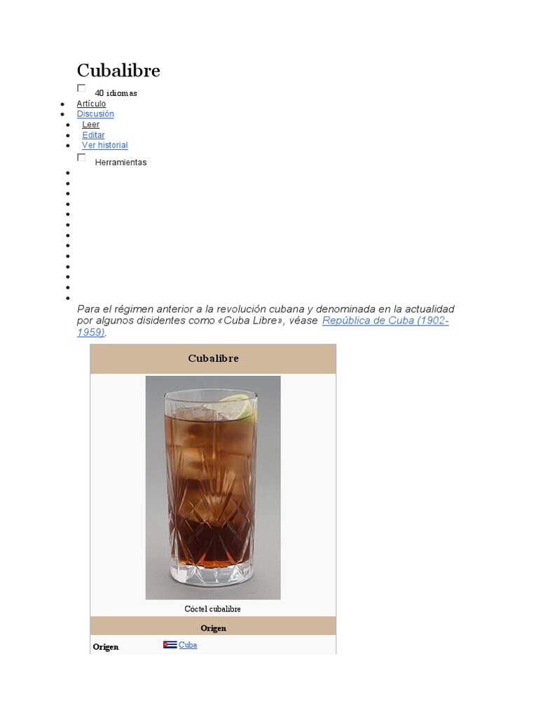 Ron Cola | PDF | Bebidas Destiladas | Refresco