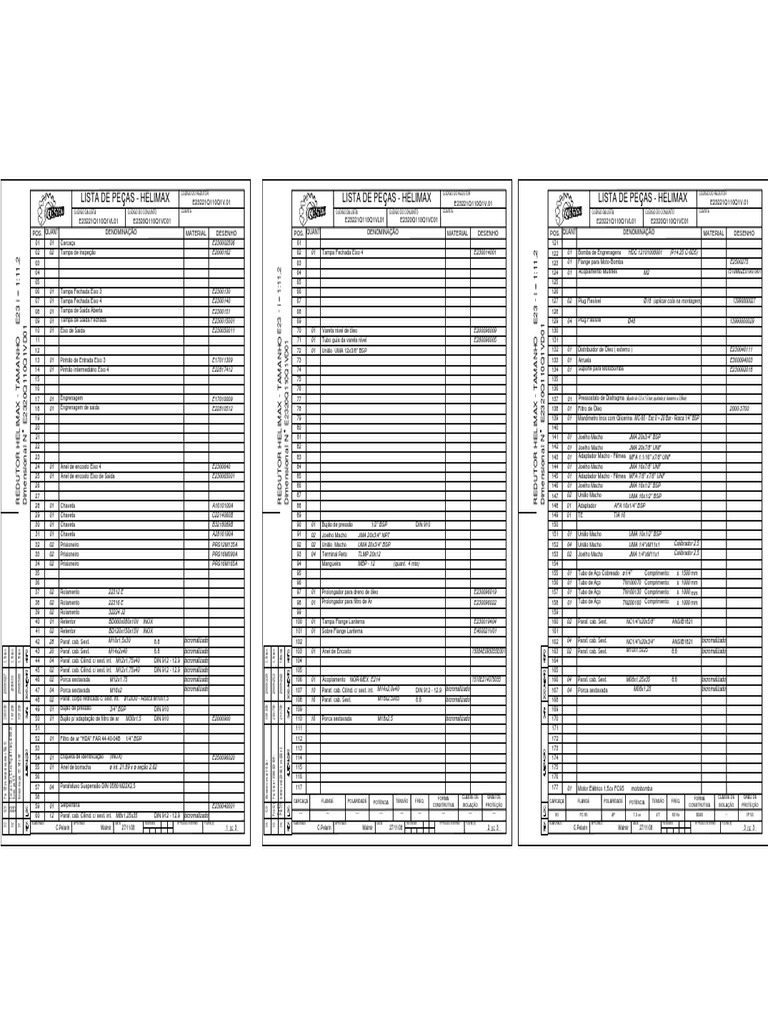 Cestari E-23 Componentes.pdf | PDF | Bens manufaturados
