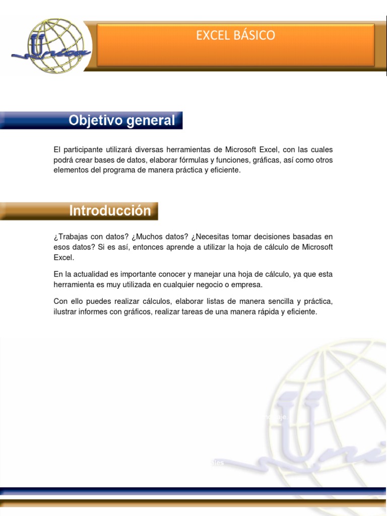 Excel Basico | PDF | Microsoft Excel | Hoja de cálculo Excel Basico | PDF | Microsoft Excel | Hoja de cálculo