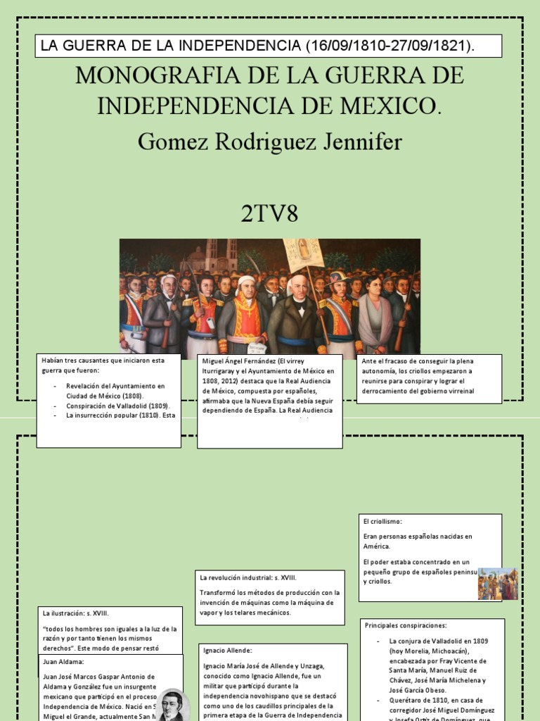 Monografia de La Guerra de Independencia de Mexico | PDF