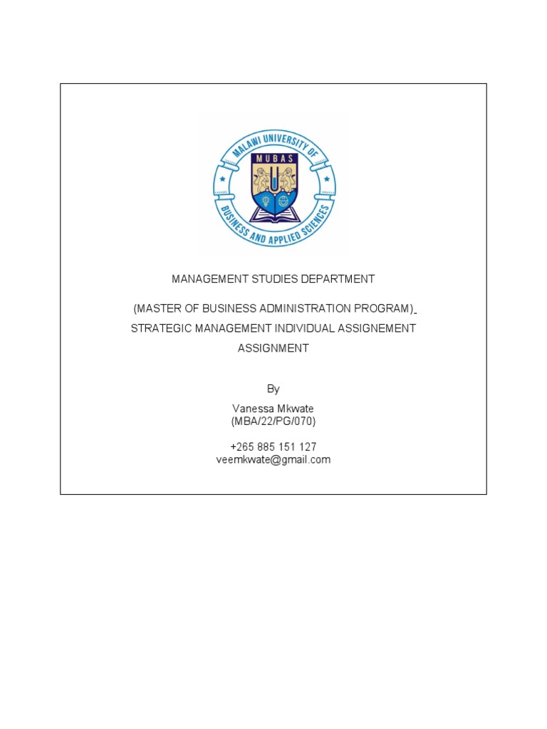 Strategic Management Assignment. | PDF | Strategic Management ... Strategic Management Assignment. | PDF | Strategic Management ...