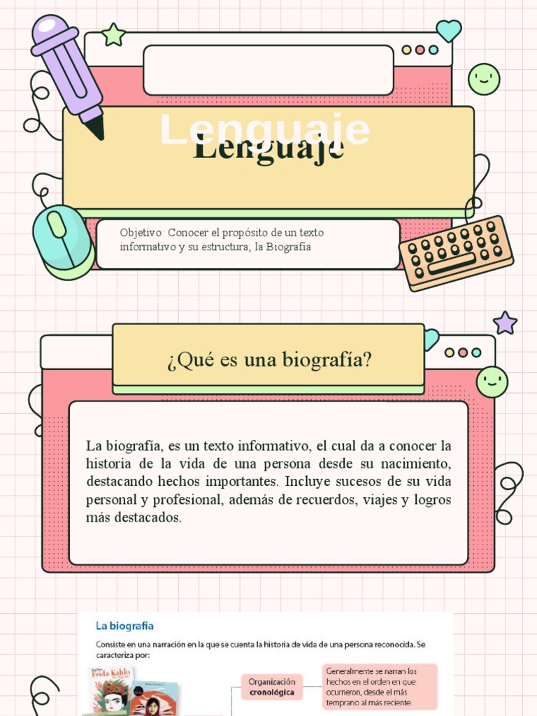 Biografía: Texto Informativo y Estructura | PDF