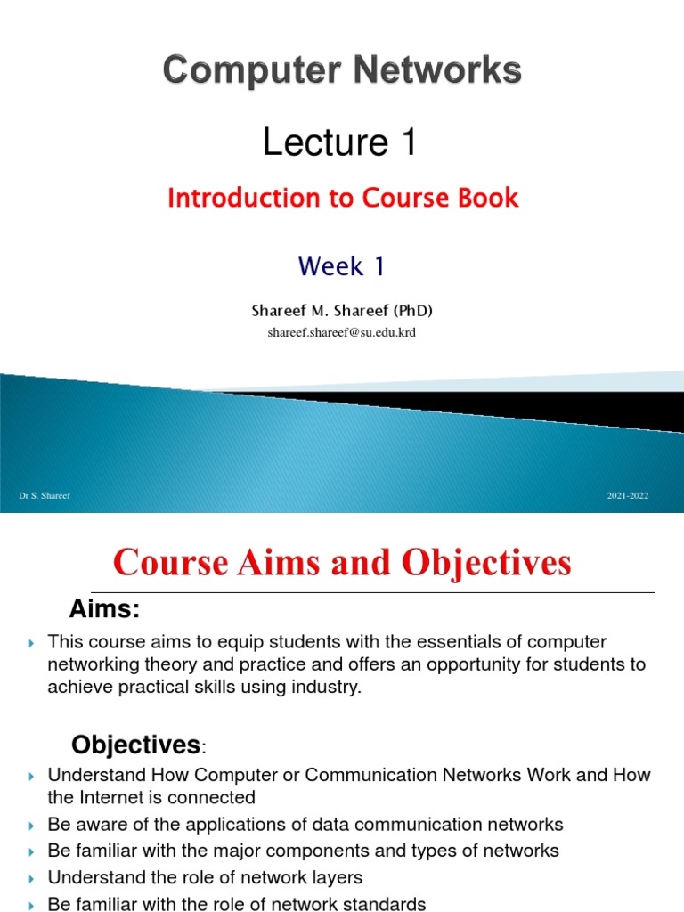 Lecture 1 | PDF | Computer Network | Local Area Network