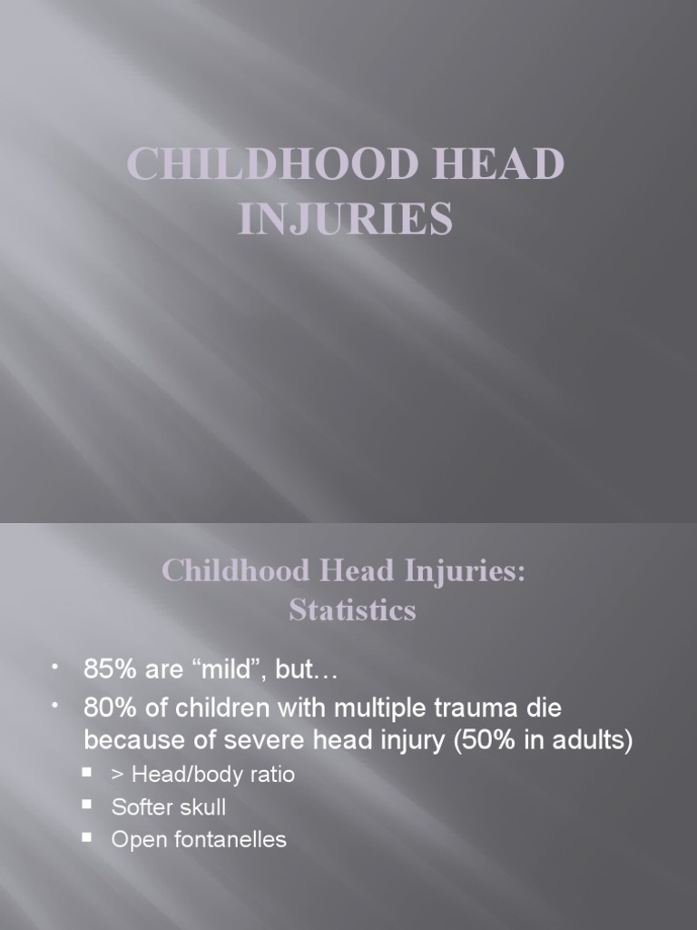 Pediatric Head Injury Management Guide | PDF | Traumatic Brain Injury ...