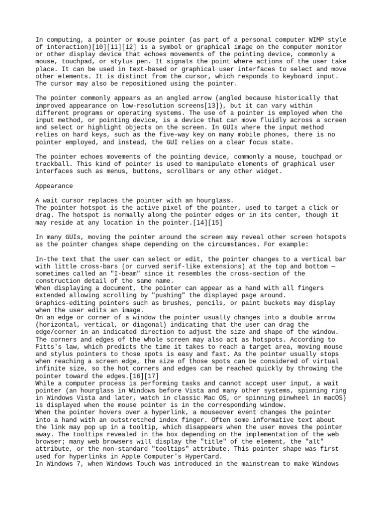 Cursor (User Interface) #Pointer | PDF | Cursor (User Interface ... Cursor (User Interface) #Pointer | PDF | Cursor (User Interface ...