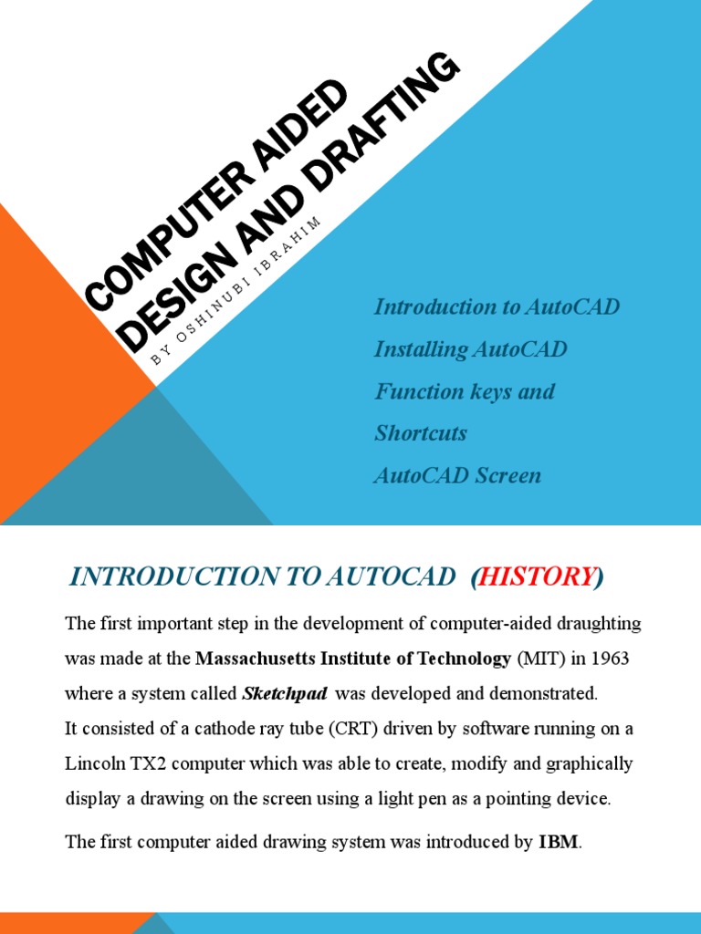 03 Computer Aided Design and Drafting | PDF | Mac Os | Auto Cad