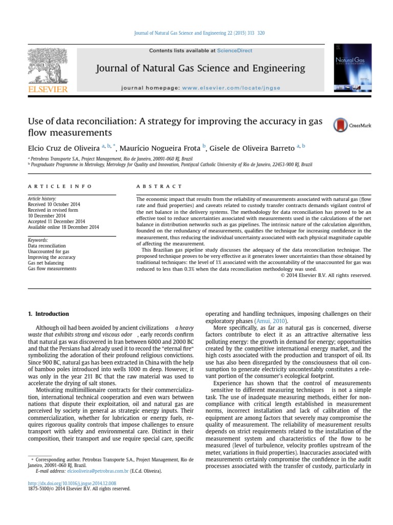 Data Reconciliation | PDF | Metrology