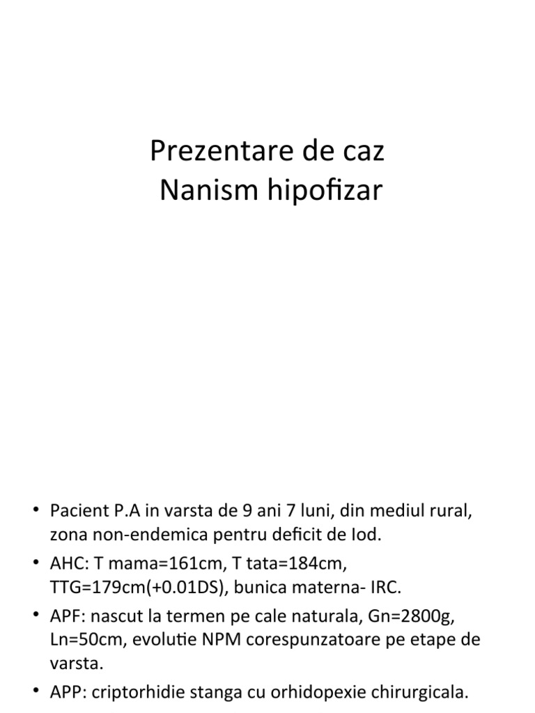 Prezentare Nanism | PDF