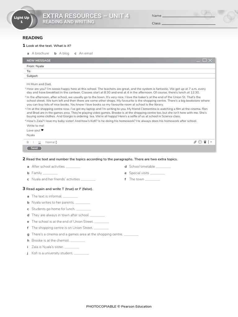 Level 1 Unit 4 | Download Free PDF | Linguistics